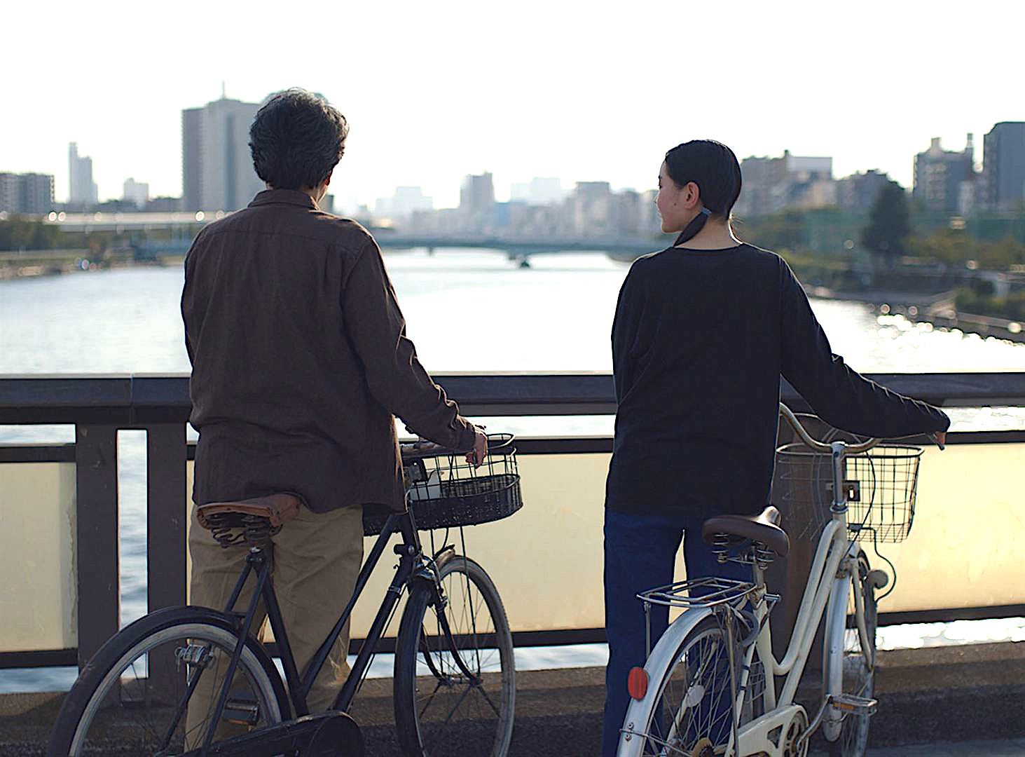 Eye For Film: Kôji Yakusho Arisa Nakano with their bikes in Perfect Days