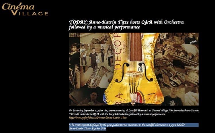 Eye For Film: Recycled Orchestra of Cateura Landfill Harmonic event ...